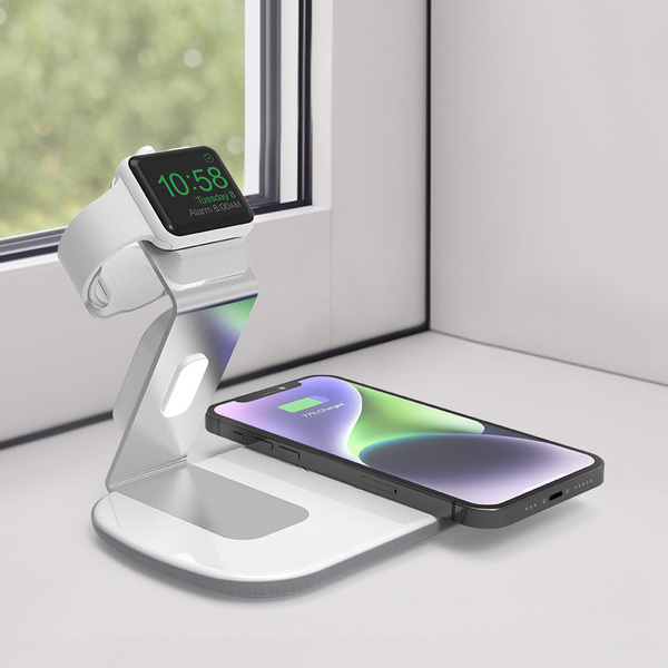 Base de carga inalámbrica Dual para iPhone y Apple Watch Dusted ...